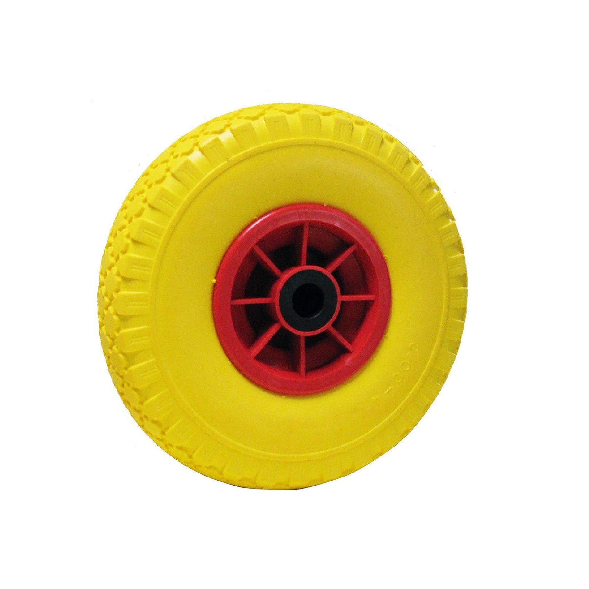 Ruota gialla antiforatura per carriole e carrelli con cerchio in ...