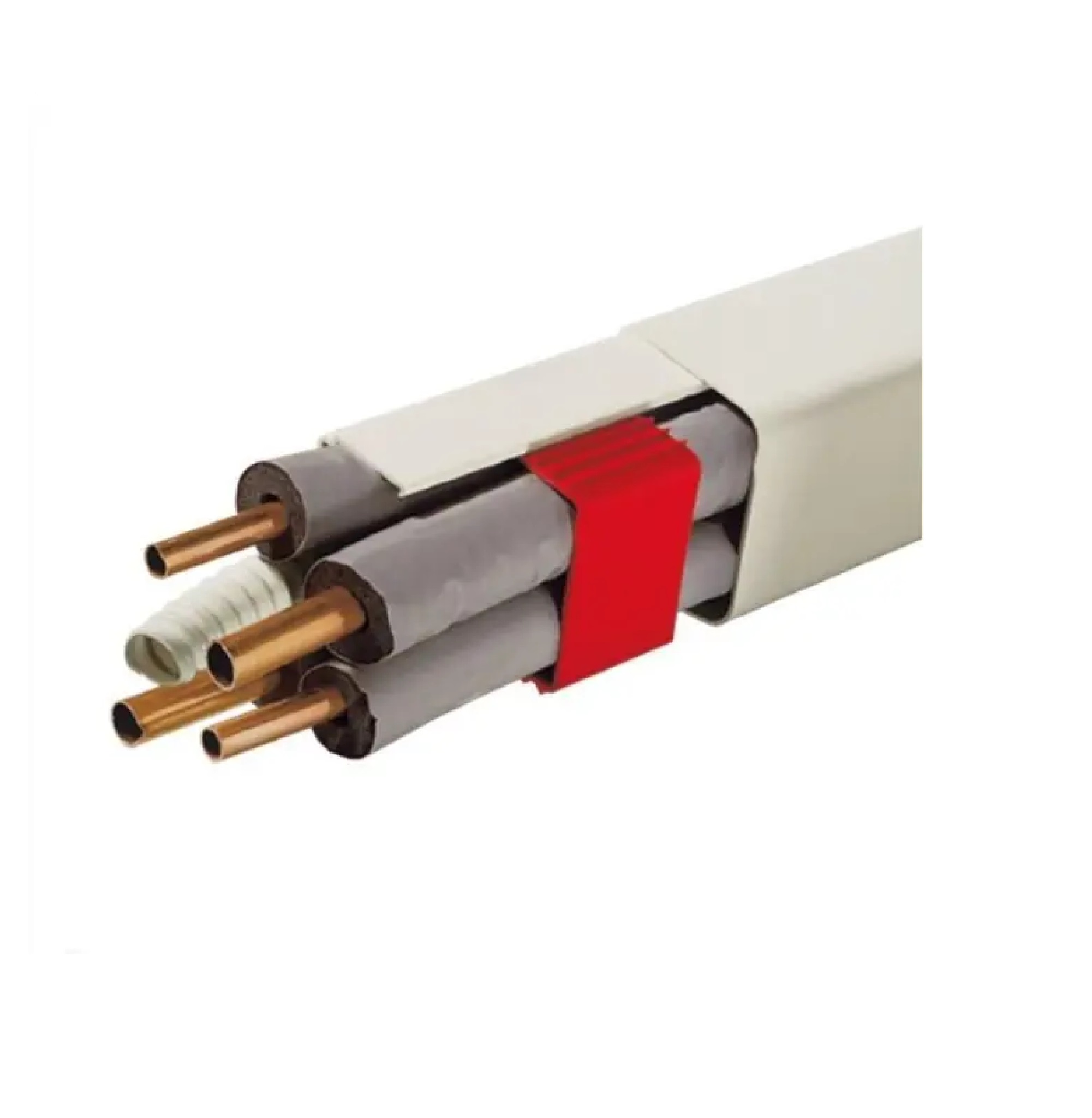 Canale bisplit con coperchio 80x60 IP40 isolante PVC rigido resiste ...